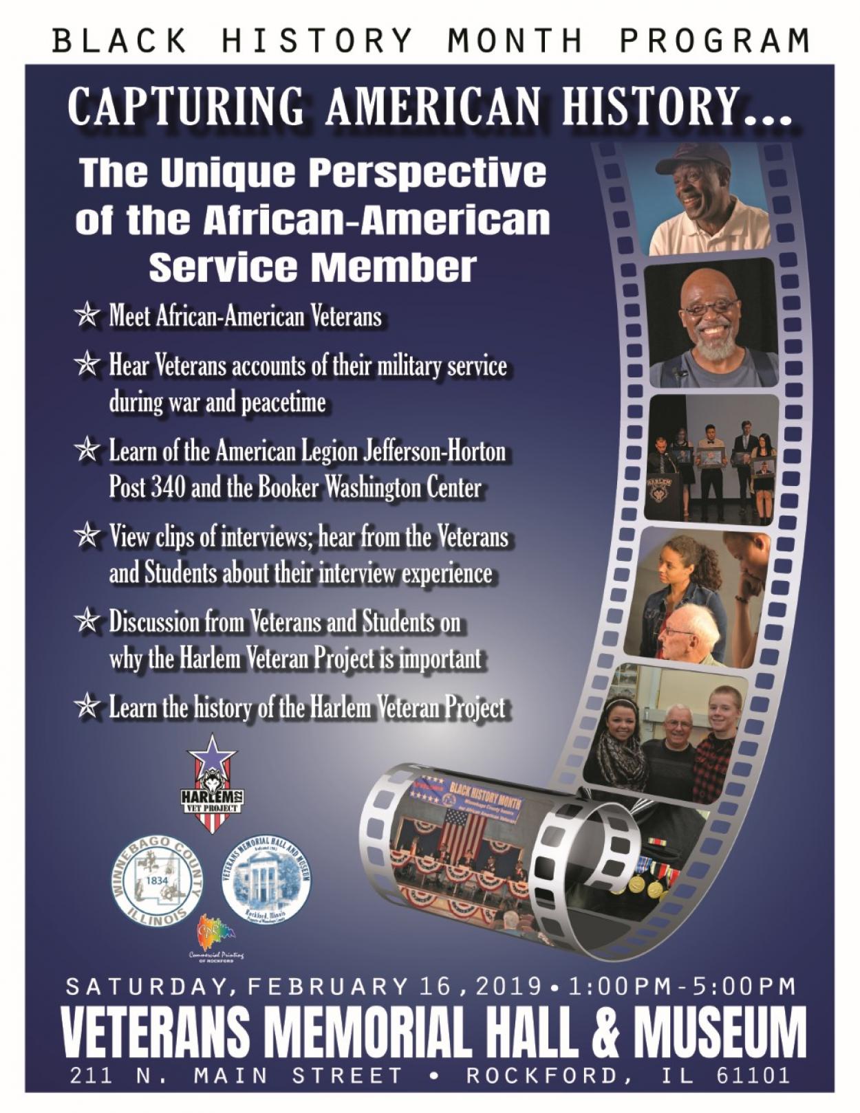 Black History Month Program at Memorial Hall | Rockford IL | Rockford Buzz