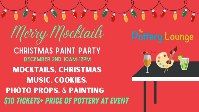 Merry Mocktails Christmas Paint Party | Rockford, IL | Rockford Buzz
